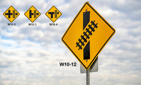Warning Signs Used at Passive Railroad Crossings - Universal Signs