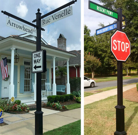 Decorative and Ornamental Sign Posts - Universal Signs
