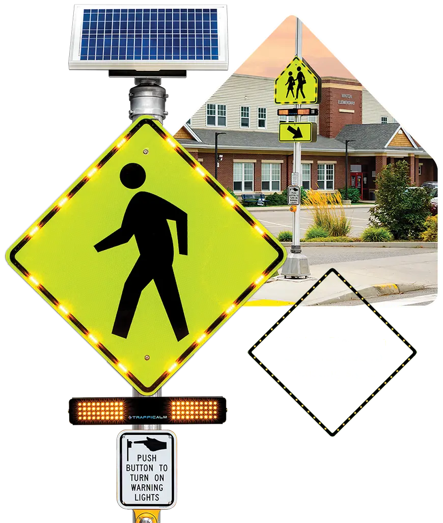 Flashing Pedestrian Crossing Signs - Universal Signs & Accessories
